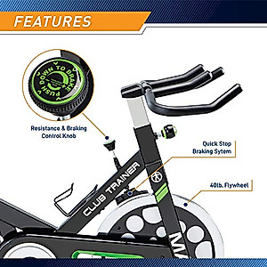 Marcy Club Revolution Bike Cycle Trainer for Cardio Exercise XJ-3220