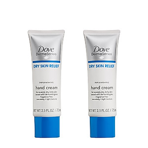 Dove Dermaseries Fragrance-Free Hand Cream for Dry Skin, 2.5 Ounce