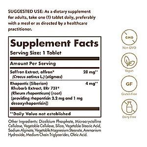 Solgar Menopause Relief - 30 Tablets - Helps Relieve Hot Flashes, Exhaustion, Irritability, Sleep Disturbances & More - Promotes a Positive Mood - Non-GMO, Gluten Free, Vegan - 30 Servings