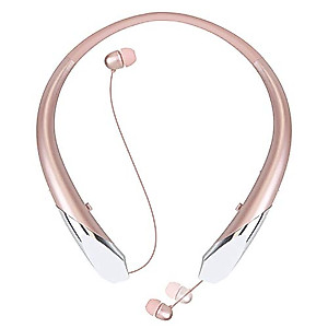 Bluetooth Headphones Retractable Earbuds Wireless Neckband Headset Sports Noise Cancelling Stereo Earphones with Mic