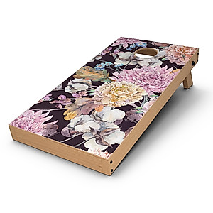 Design Skinz Summer Tropical Skin Set for Cornhole (Skin Only) - Summer Watercolor Floral v1