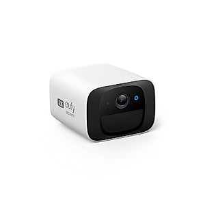 eufy Security SoloCam C210, Wireless Outdoor Camera, 2K Resolution, No Monthly Fee, Wireless, 2.4 GHz Wi-Fi, HomeBase 3 Compatible (Renewed)