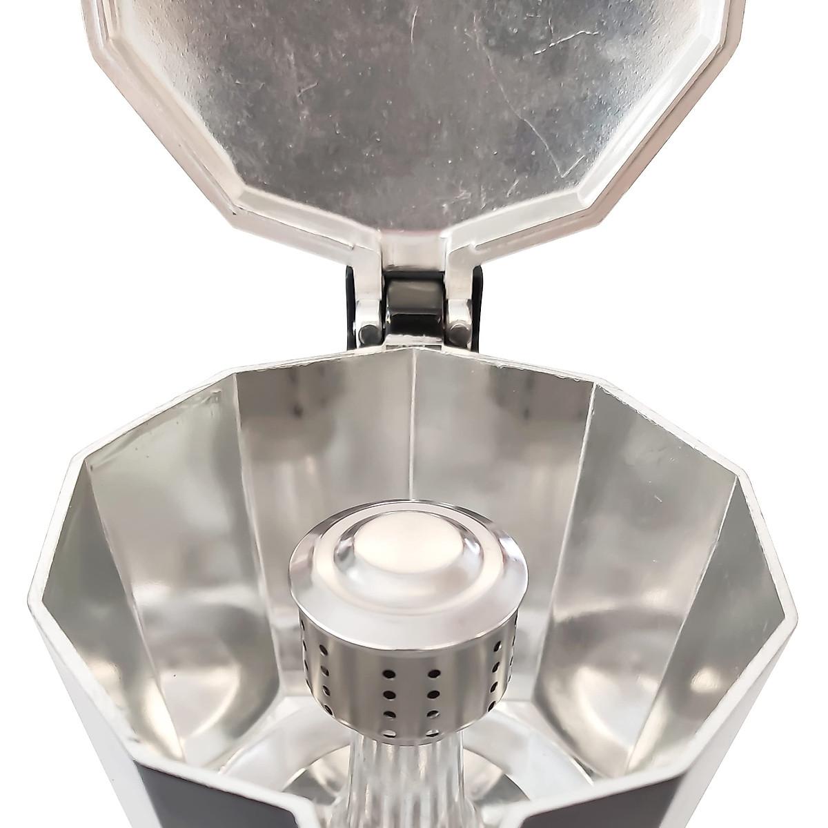 ADBZEN Moka Pot Stovetop Espresso Coffee Maker Accessories Anti-Splash Valve Stainless Steel