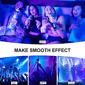 LED Stage Light 4Packs，Yunhion 90W Halloween RGB LED Par Light,9 Modes LED Uplight Party Light with DMX Sound Activated,Stage Lighting for Weeding Party Club Disco Strobe Par Light