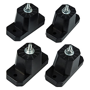 4 Pack Air Conditioner Shock Pad - Rubber Vibration Isolator Mounting Bracket for Outdoor Units Mini Split & HVAC & Central Air Conditioner Accessories
