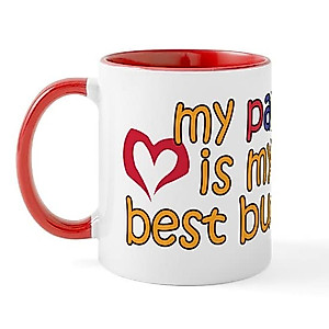 CafePress Pap Is My Best Buddy Mug Ceramic Coffee Mug, Tea Cup 11 oz