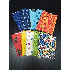 10 Fat Quarters - Assorted Hot Wheels Monster Trucks Fat Quarter Bundle Single Bundle