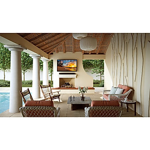 Furrion Aurora 55-Inch Partial-Sun 4K Outdoor Smart TV - Weatherproof Television w/ HDR10, Anti-Glare, 750-Nit LED Screen, Impact-Resistant Screen, External Antenna for Partially Sunny Outdoor Areas