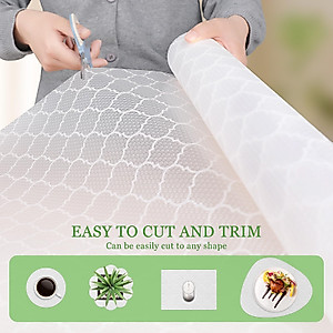 Shelf Liner and Drawer Liner, 12IN x 20FT Non-Slip Kitchen Cabinet Liner, Non-Adhesive Waterproof Durable EVA Cupboard Liner with Print for Shelves, Refrigerators, Cabinets and Storage