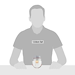 Enesco Designs by Lolita Holiday Sweet Gnome Hand-Painted Artisan Stemless Wine Glass, 20 Ounce, Multicolor