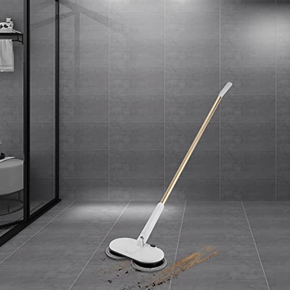 LOYALHEARTDY Cordless Mop Electric Mops for Floor Cleaning, Electric Spin Mop for Hardwood Floor Cleaner Machine, Power Mop with 4 Pads,Working 60 Mins