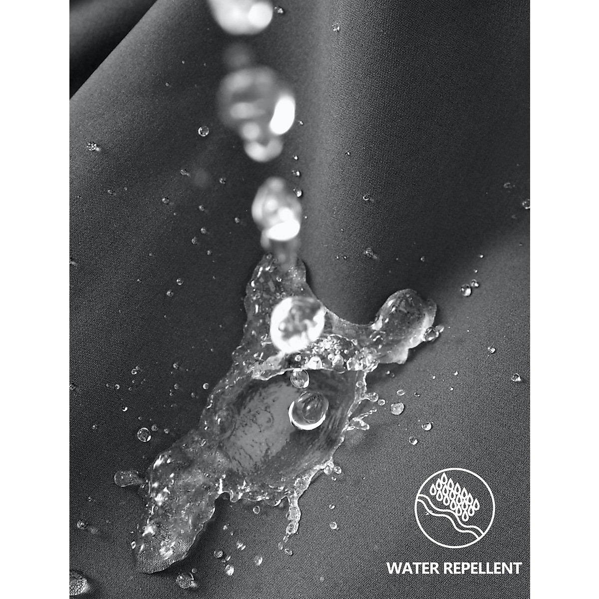 Little Donkey Andy Men's Warm Winter Softshell Jacket Windproof Mountain Ski Snow Coat with Removable Hood Grey L