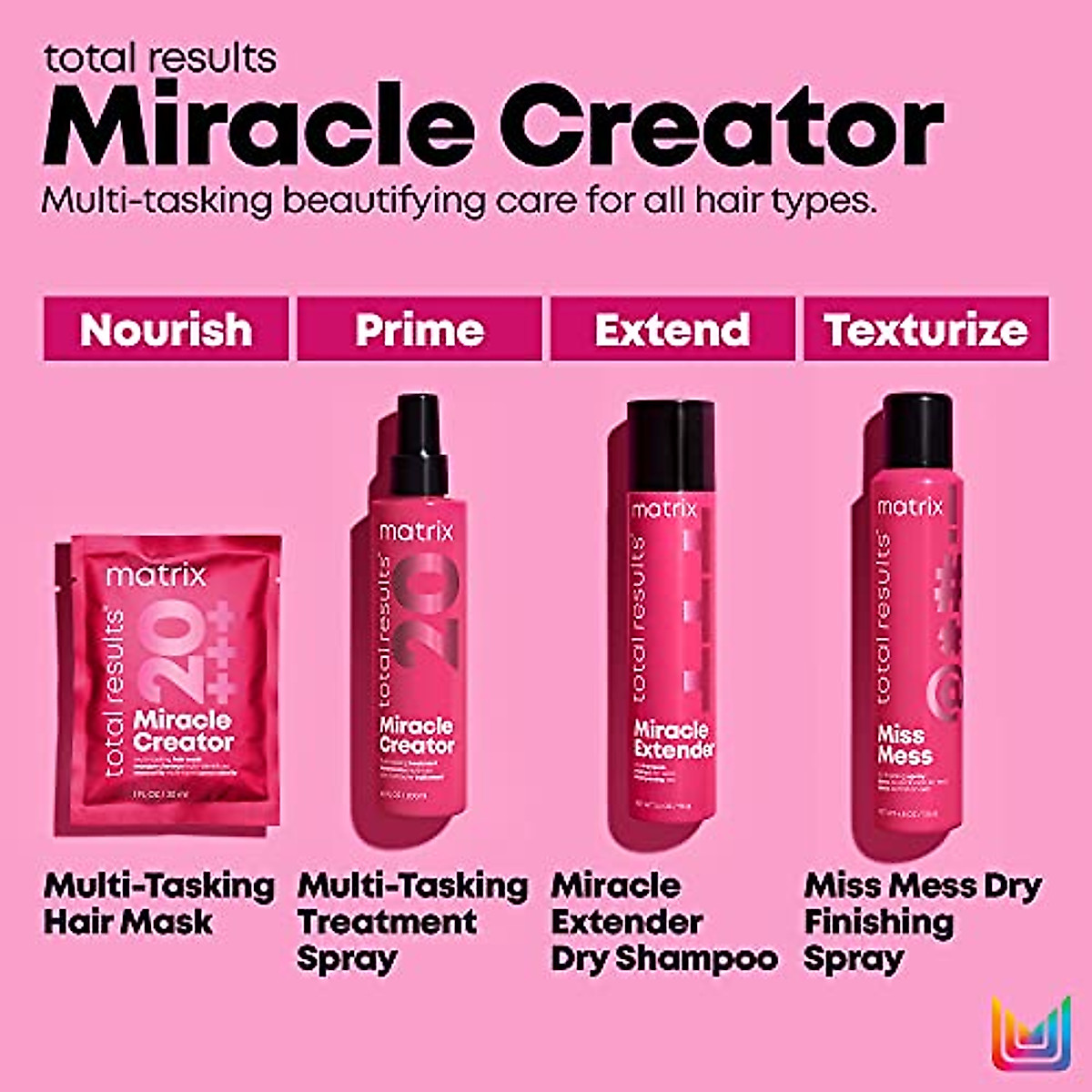 Matrix Miracle Extender Dry Shampoo | Refreshes Hair & Absorbs Oil | For All Hair Types | 3.4 Oz.