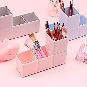 ROLTIN 1 Pc Pen Pencil Holder Container Desk Multifunction Mini Desktop Dustbin Vase Pot Makeup Brush Holders Home Office Stationery