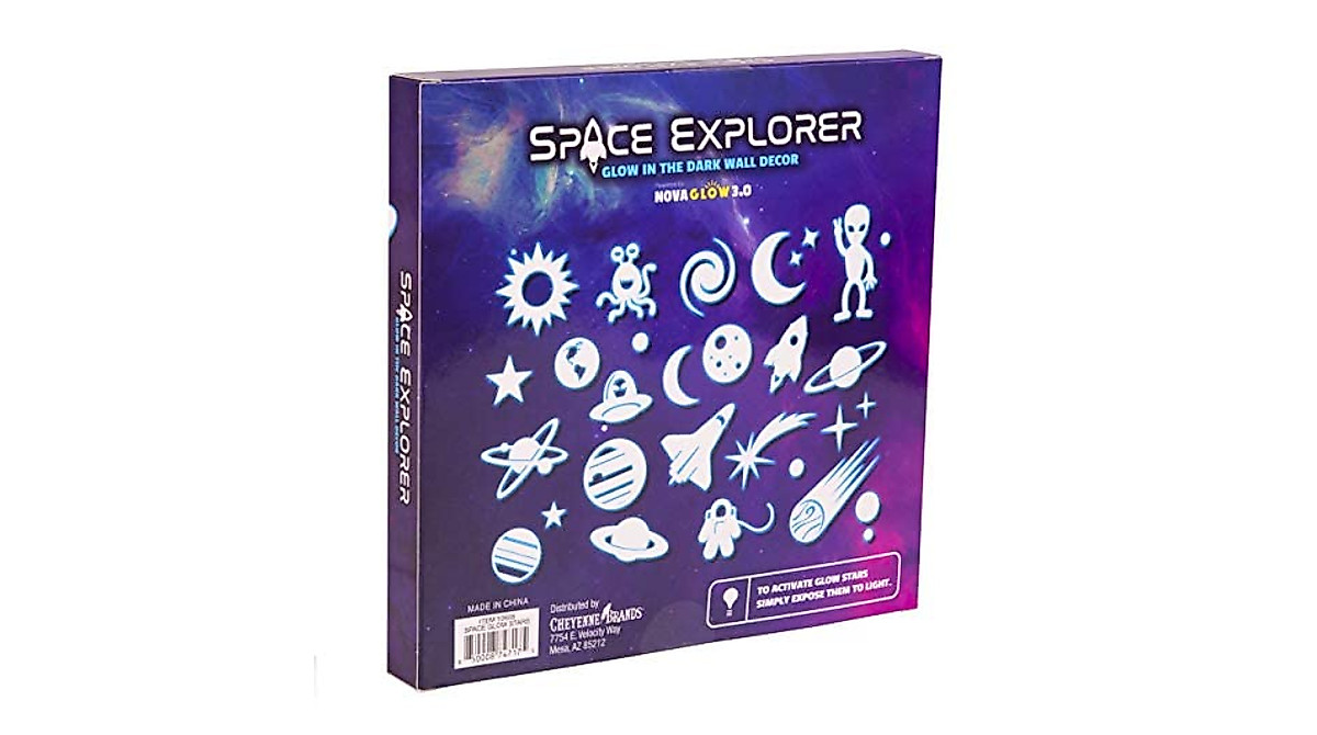 Glow in Dark Space Stars: Astronauts, Aliens & Rockets