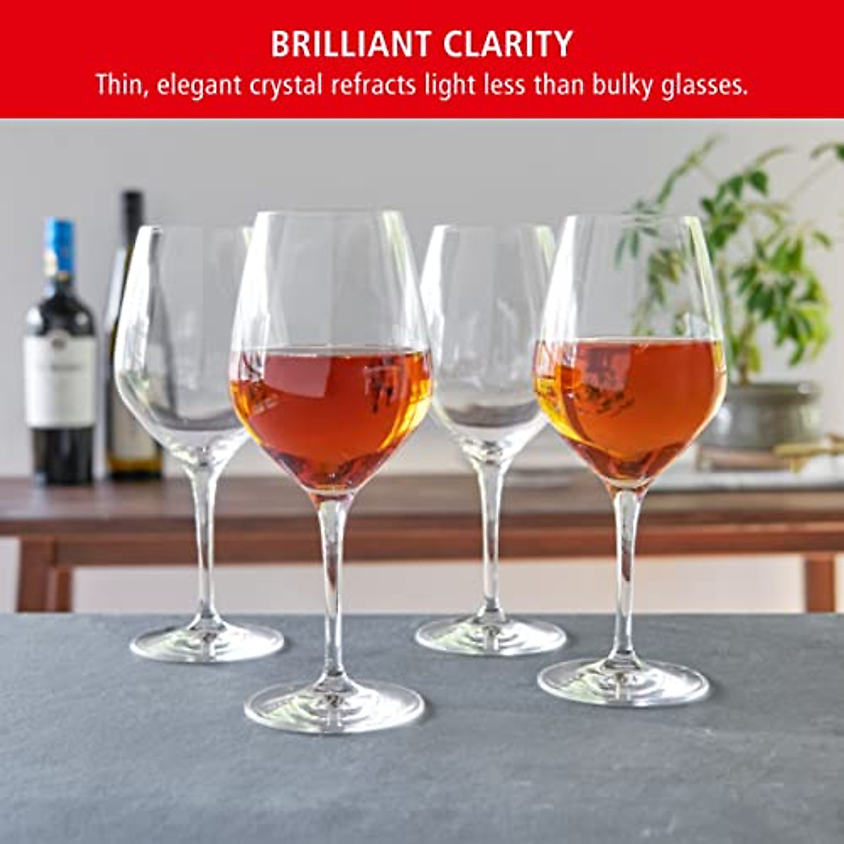 Spiegelau Glasses, Set of 4, European-Made Lead-Free Crystal, Modern Cocktail Glasses, Dishwasher Safe, Professional Quality Cocktail Glass Gift Set (Rose)