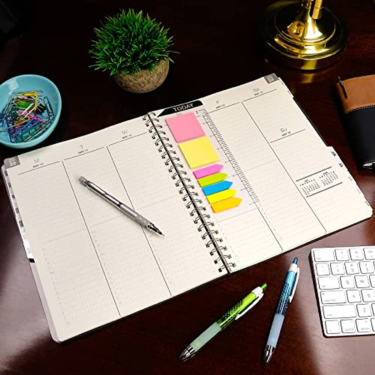 Essential 8.5"x11" Monthly & Weekly 2023 Planner with tabs - 14 Months (November 2022 Through December 2023) - Professional, Simple, Easy-to-Use Design. Frosted Vinyl Covers for Extra Protection