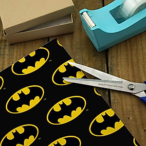 Batman Classic Bat Shield Logo Premium Roll Gift Wrap Wrapping Paper