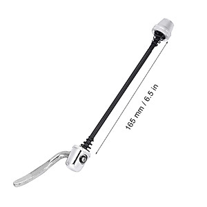 Dilwe Bike Trainer Quick Release Skewer, Bike Rear Wheel Quick Release Replacement Axle for Road or Mountain Bicycle Indoor Trainer, Stationary Bicycle Stand Training Replacement Parts and Accessories