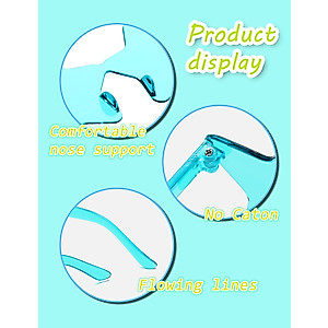 LIULIUBTY Star Shaped Rimless Sunglasses, Jelly Fudge Heart Sunglasses Bachelorette Party, Colorful Funky Sunglasses Party Favors (Mix Colors)