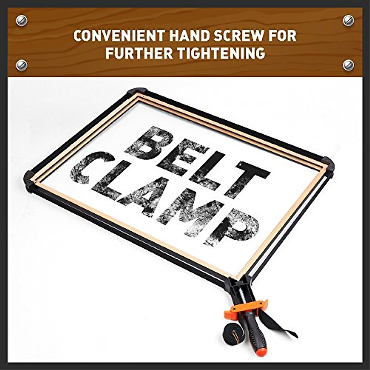 HORUSDY Band Clamp, Woodworking Frame Clamp Strap Holder for Picture Strap Clamp Strap Clamp