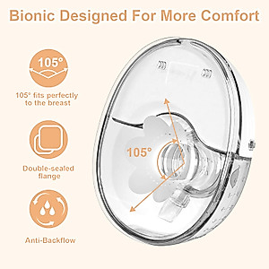 Toogel Wearable Breast Pump Hands Free: Wireless Breast Pump for Breastfeeding with 4 Modes & 12 Levels, Low Noise, Portable Electric Breast Pump with 19mm/21mm/24mm Flange, 210ml Capacity