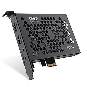 Pyle Live Gamer HDMI 4K Live Record and Stream, Multi Video Format Support, Audio-VideoLine in/Out, Super High Speed, Real Time Gameplay, Conference Live Broadcast, PCI-E Gen2 - PLINK4
