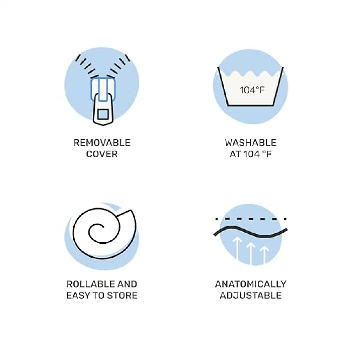 Dailydream viscoelastic Mattress Topper with Memory Foam, Edition Aloe Vera (Queen, Model L - 220 up to 264 lbs)