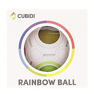 CUBIDI® Original Rainbow Puzzle Ball I Brain Teasers for Kids Ages 6-10 I for Boys and Girls 6+ Years I Travel Toy for Children | Fidget Ball Magic Ball