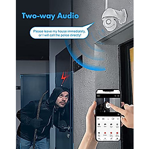 LaView Security Camera Outdoor Wired Starlight Color Night Vision, 2K Cameras for Home Security AI Human Detection & Auto Tracking, IP65 Outdoor Camera 2-Way Audio, US Cloud, Compatible with Alexa