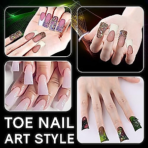 120PCS Clear Square Nail Tips,Short Nail Tips Full Cover Natural Crystal Duck Feet Styel for Wide French False Nail Extension, Acrylic Nails Professional for Y2K-inspired Designs(12 Size Clear)