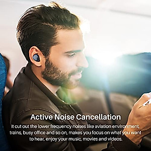 TOZO NC9 Hybrid Active Noise Cancelling Wireless Earbuds, in Ear Headphones IPX6 Waterproof Bluetooth 5.3 Stereo Earphones, Immersive Sound Premium Deep Bass Headset Royal Blue