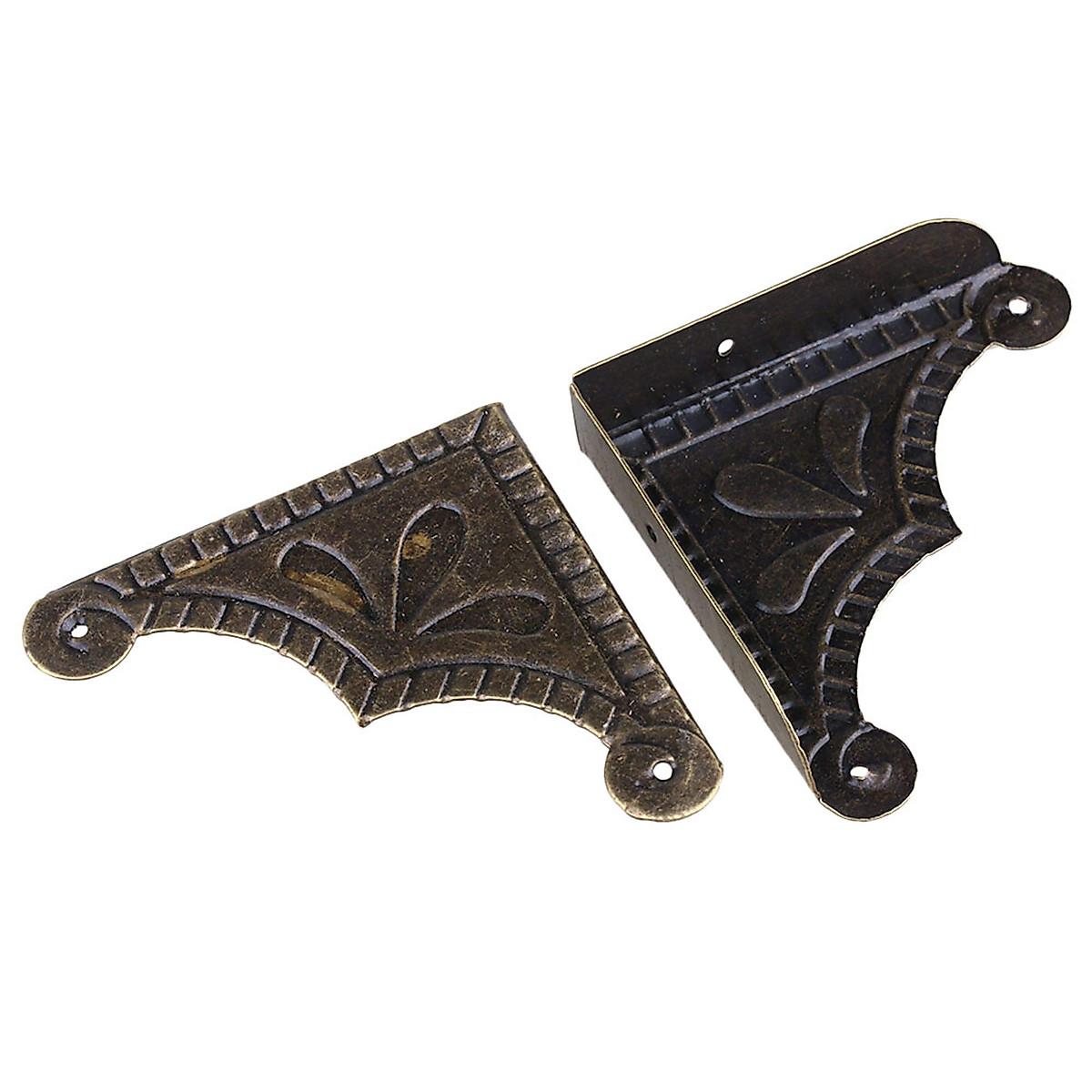 BQLZR Decorative Box Corner Cover Bronze Desk Edge Cover 56x12.5mm Pack of 20