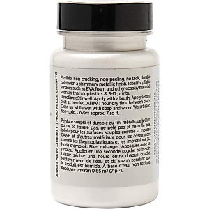 PlaidFX Metallic Flexible Acrylic Paint Ideal for Pliable Surfaces and Cosplay Costumes, Non-Cracking or Peeling, No-Tack, Durable, 3 oz, New Liberty