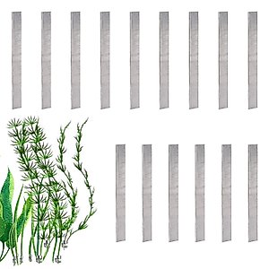 XIHIRCD 15pcs Aquarium Plant Weights, Bendable Fish Tank Plant Weights Metal Aquarium Plant Over Weight Anchors Cuttable Aquatic Plant Anchors for Ponds Aquarium Prevent Plants Floating