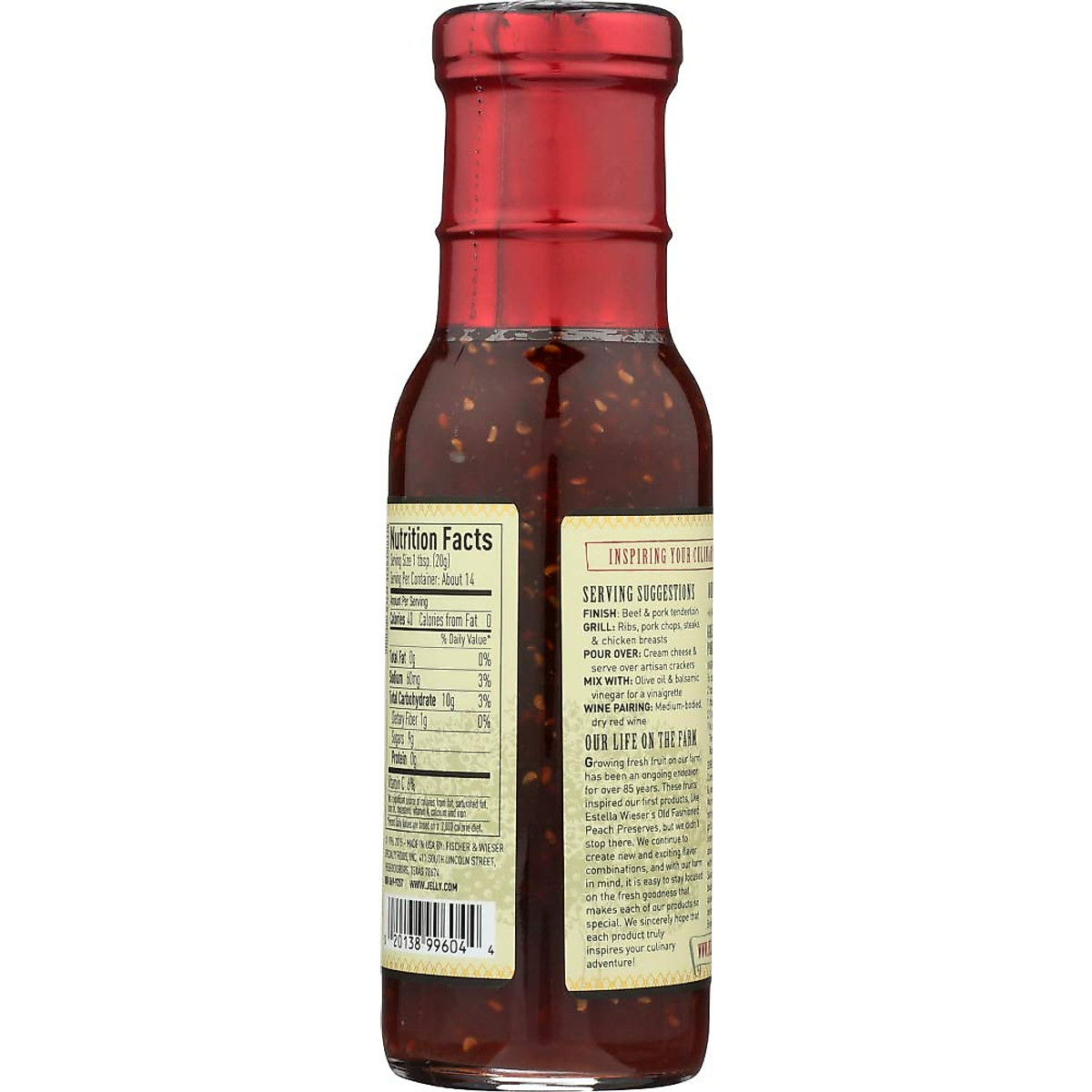 Fischer & Wieser Sauce Roasted Raspberry Chipotle, 10.5 oz