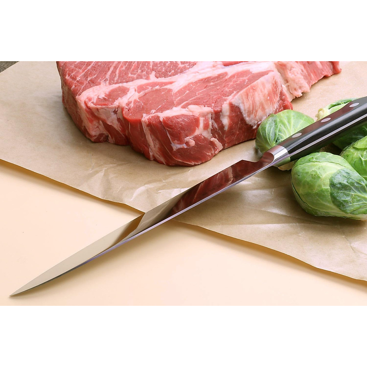 Yoshihiro INOX Aus-10 Stain-Resistant Steel Ice Hardened Gyuto Chefs Knife (9.5'' (240mm))