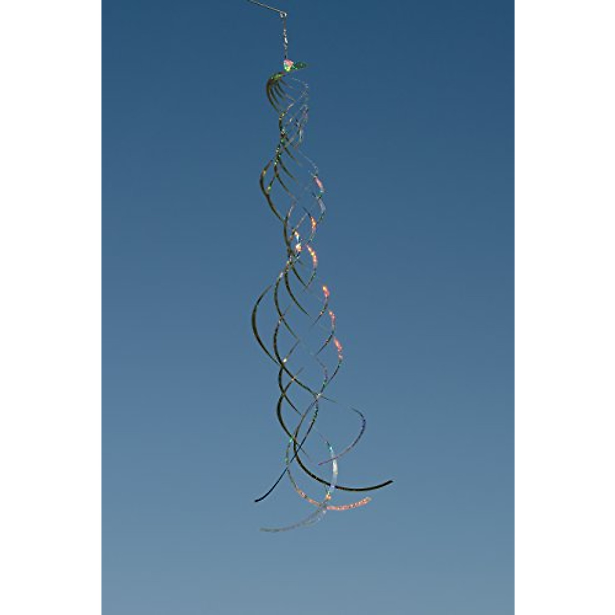 In the Breeze Mylar Spinner Silver Turbulance — 36" Long