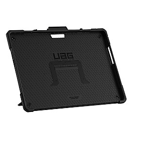 URBAN ARMOR GEAR Surface Pro 9 Shockproof Case, Black (Kickstand/Pen Holder/Genuine Type Cover Compatible/Easy Grip Material) UAG-SFPRO9-BK