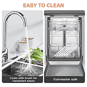 Replacement Straws Compatible with Ello Colby, Cooper,Hydra,Tumbler Water Bottle-Straw Replacement for Contigo,Pogo, ZULU Jug Cup-6 Straws and 1 Cleaning Brush