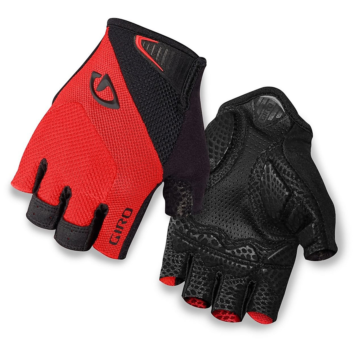 Giro GG20130 Mens Monaco Road Gloves, Red/Blk - S