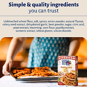 Calhoun Bend Mill Nashville Hot Style Crispy Fry Mix | Spicy Southern Seasoning for Perfect Hot Chicken Tenders and Sandwiches | Fiery Flavor | Ideal for Air Fryer or Deep Fryer - 8 Oz (Pack of 6)