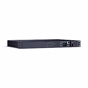 CyberPower PDU44001 Switched ATS PDU, 100-120V, 15A (Derated to 12A), 10 Outlets, 1U Rackmount