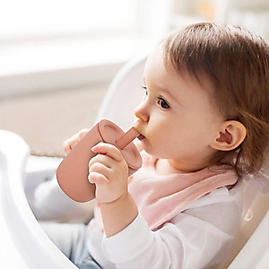 Socub Toddler Cup, Silicone Training Cup, Sprill proof Sippy Cup for Baby, BPA-Free, Unbreakable, 4oz, 6+ months, Power Rose