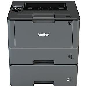 Brother Monochrome Laser Printer, HL-L5200DWT, Duplex Printing, Wireless Networking, Dual Paper Trays, Mobile Printing, Amazon Dash Replenishment Ready