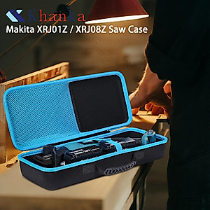 Khanka Hard Tool Case replacement for Makita XRJ01Z / XRJ08Z 18-Volt LXT Lithium-Ion Cordless Compact Reciprocating Saw(Case Only)