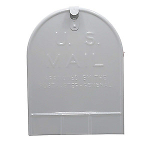Gibraltar Mailboxes Stanley Extra-Large Capacity Galvanized Steel Grey, Post-Mount Mailbox, ST200000