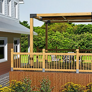 SPACEEUP 4x4 Post Base, Internal 3.5" x 3.5" Post Anchor 2pcs Adjustable Post Base Stainless Steel Concrete Post Anchor for Pavilion Deck Railing Support Decorative Anchor Plate