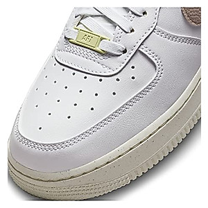 Nike Women's AIR Force 1 '07 Next Nature Shoes, White/Boarder Blue/Citron Tint/Pink Oxford, 8