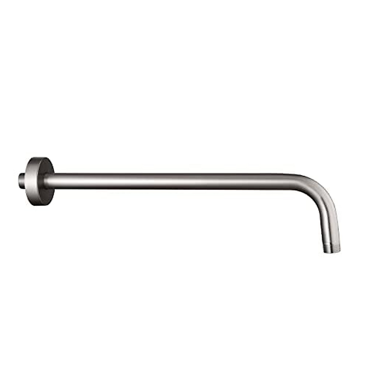 12 Inch Shower Arm with Flange,Stainless Steel 90 Degree Rain Shower Head Extension Arm,Wall-Mounted Shower Head Arm for Fixed Shower Head,Brushed Nickel